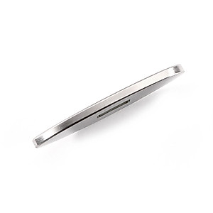 EZSMITH Knife Making Guard - (Oval Pattern) - (Designed by Harvey Dean, MS) - (Master Series) - Stainless Steel - (2.925 x 1.125 x .170 inches) - [.640 x .240 slot] - (USA Design) - (by KnifeKits)