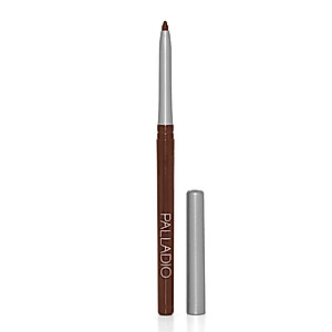 Palladio Retractable Waterproof Lip Liner High Pigmented and Creamy Color Slim Twist Up Smudge Proof Formula with Long Lasting All Day Wear No Sharpener Required, Coffee, 1 Count