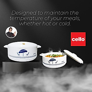 Cello CE-1.5L Chef Deluxe Hot-Pot Insulated 1.5 Litre Casserole Warmer/Cooler with hard thick base, 1500ml