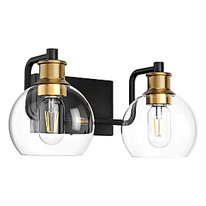 Tipace Clear Glass Globe Lamp Shades Replacement Lampshade for Light Fixture