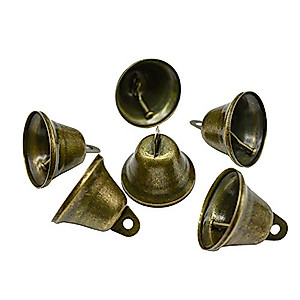 Maydahui 35PCS Vintage Bronze Jingle Bells (1.7"X 1.5") for Dog Doorbell & Potty Training, Housebreaking, Making Wind Chimes,Christmas Bell