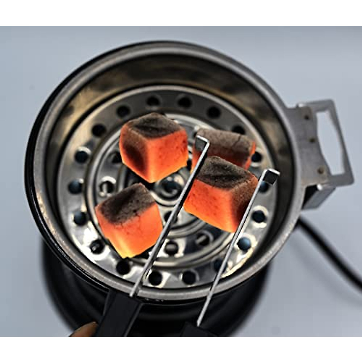 Coconut Charcoal Starter by Sophia Smokes - Electric Charcoal Burner with Smart Heat Control with Detachable Thongs