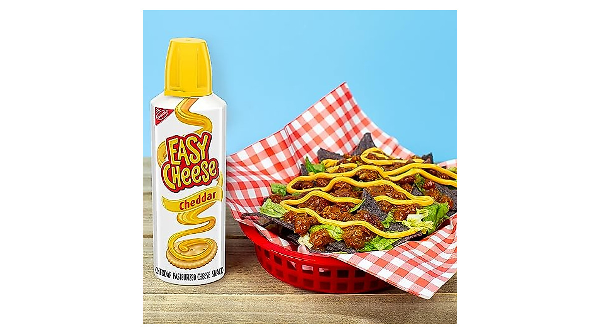 Easy Cheese Cheddar Snack - 12 Cans of Delicious Fun