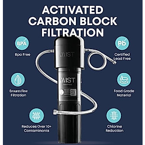 Mist Under Sink Water Filter, 20,000 Gallon, Reduces PFAS, PFOA/PFOS, Lead, Chlorine, Bad Taste & Odor, Under Counter Water Filter System, Direct Connect to Kitchen Faucet, NSF/ANSI 42 Certified