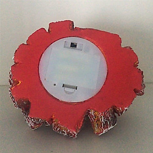 Ckuakiwu Pretend Fireplace, Flameless Fireplace Light, 3D Artificial Charcoal Lamp, Charcoal Burning Lamp with Realistic Log, Desktop Decorative Ornament for Festival, Home, Christmas Decoration