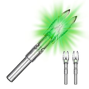 Nockturnal Lighted Nocks for Arrows with .246 / .244/204 Inside Diameter, Green