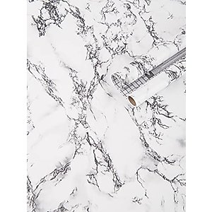 Art3d Self-Adhesive Contact Paper Countertops (78.7"x17.7", Marble, Matt)