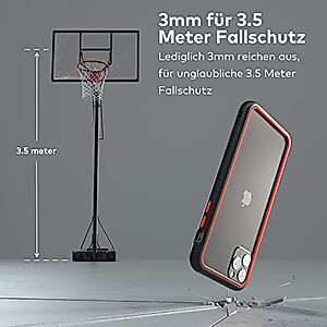 RhinoShield Bumper Case Compatible with [iPhone 11 Pro] | CrashGuard NX - Shock Absorbent Slim Design Protective Cover 3.5M / 11ft Drop Protection - Black