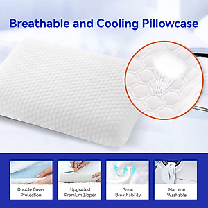 inight Memory Foam Pillows King Size Set of 2, King Size Pillows 2 Pack, King Pillows for Side Sleepers & Back Sleepers, Oeko-tex & CertiPUR-US-King Size (Pack of 2)