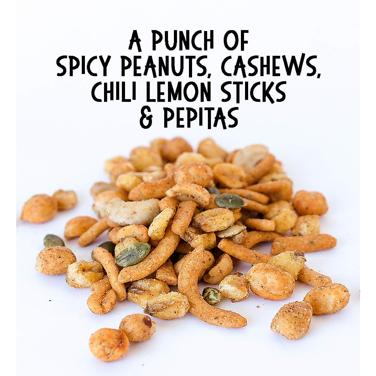 Punch in the Nuts - Spicy Trail Mix Bulk - MADE IN THE USA Snacks - Funny Gag Gifts for Men - Food Gift