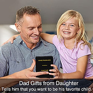 Gifts for Dad, Dad Gifts from Daughter Son, Birthday Gifts for Dad Grandpa, Fathers Day Thanksgiving Christmas Gifts for Dad Who Wants Nothing-My Favorite Child Gave Me This Candle(Black, Sandalwood)