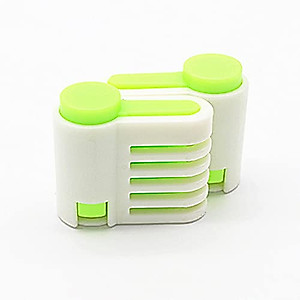 UPKOCH 5pairs Bread Kitchen Stratification Cutting Bakeware Tool Leveler Fixator Cut Slicing Green Slicer Layer Accessories Plastic Shopgreen Layers for Toast Cutter Cake Slice Pastry