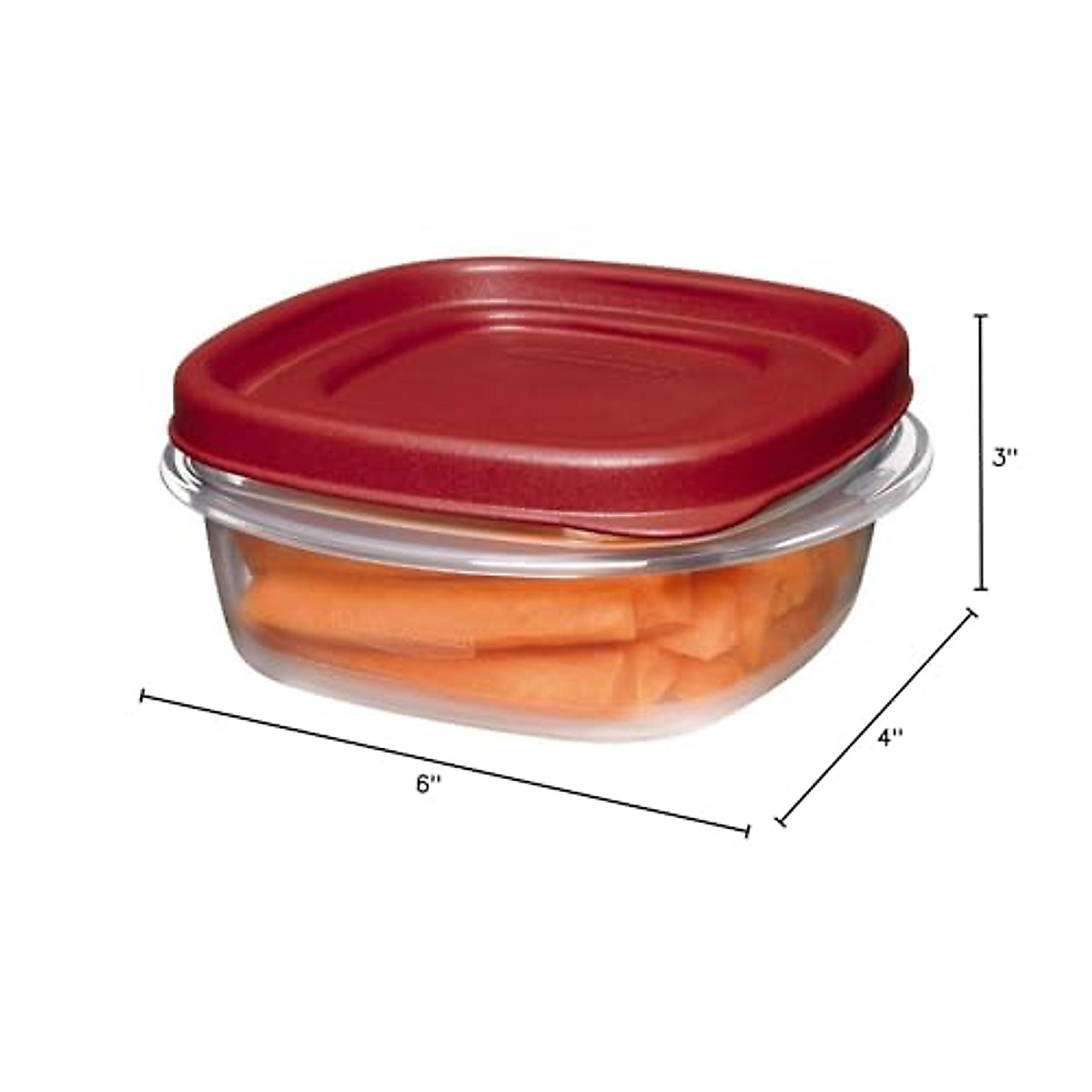 Utensilux Rubbermaid Food Storage Containers, 1.25 Cup Food Storage Containers, 9 Peice Set, Easy Find Lids, 4 Containers, 4 Lids Chalk Pen And Chalk Labels