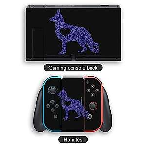 German Shepherd Heart Dog Breed Switch Sticker Skin Cute Pattern Full Wrap Skin Protection for Switch
