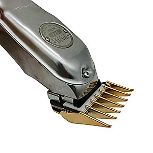 Professional Hair Clipper Guards Guides Gold Color Coded Cutting Guides #3170-400- 1/8” to 1 fits for most of W Clippers (Gold)
