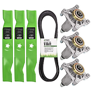 8TEN Deck Rebuild Kit for Husqvarna Poulan AYP 48 inch YTH24V48 YTH23V48 LT2323A2 Blade Spindle Belt