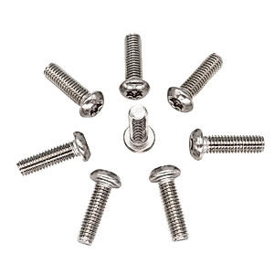 cSeao 10pcs M8 25mm Torx in Pin Button Head Security Screws, Tamper Proof Screws, Plain Finish, 18-8 / A2-70 304 Stainless