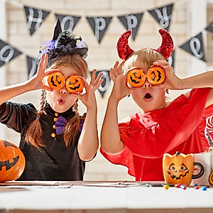 JOYIN 18PCS Halloween Mochi squishy toys with Mini Pumpkin Boxes for Kids Girls Boys, Prefilled Pumpkin Cases with Toys Inside, Halloween Party Favors Supplies Gifts, Trick or Treating Bags Fillers