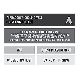 Alphacool Frosty Mesh Ice Vest for Men and Women – Cooling Vest with Ice Packs, 2 Sets – Three Gel Pad Pockets – Adjustable Straps for Custom Fit, Black