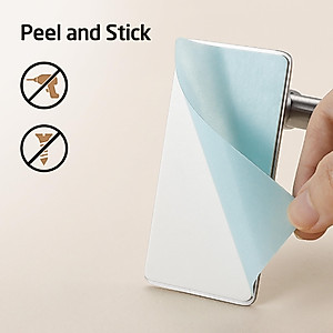 KES Adhesive Towel Bar 20-Inch Bathroom Towel Holder No Drill Stick on Towel Hanger Contemporary Style Wall Mount SUS 304 Stainless Steel Brushed Finish, A7000S50B-2