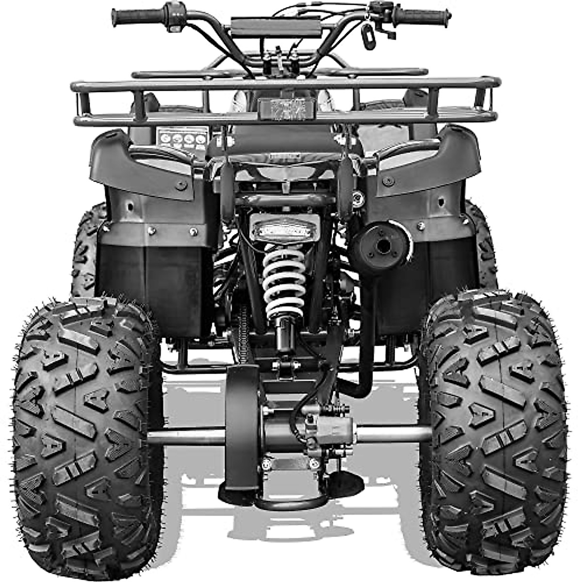 MotoTec Bull 125cc 4-Stroke Kids Gas ATV Black (MT-ATV-Bull-125cc_Black)