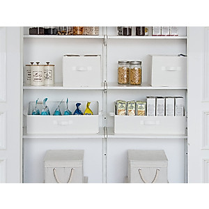 StorageWorks 2-pack Decorative Storage Boxes with 3-Pack Trapezoid Storage Boxes