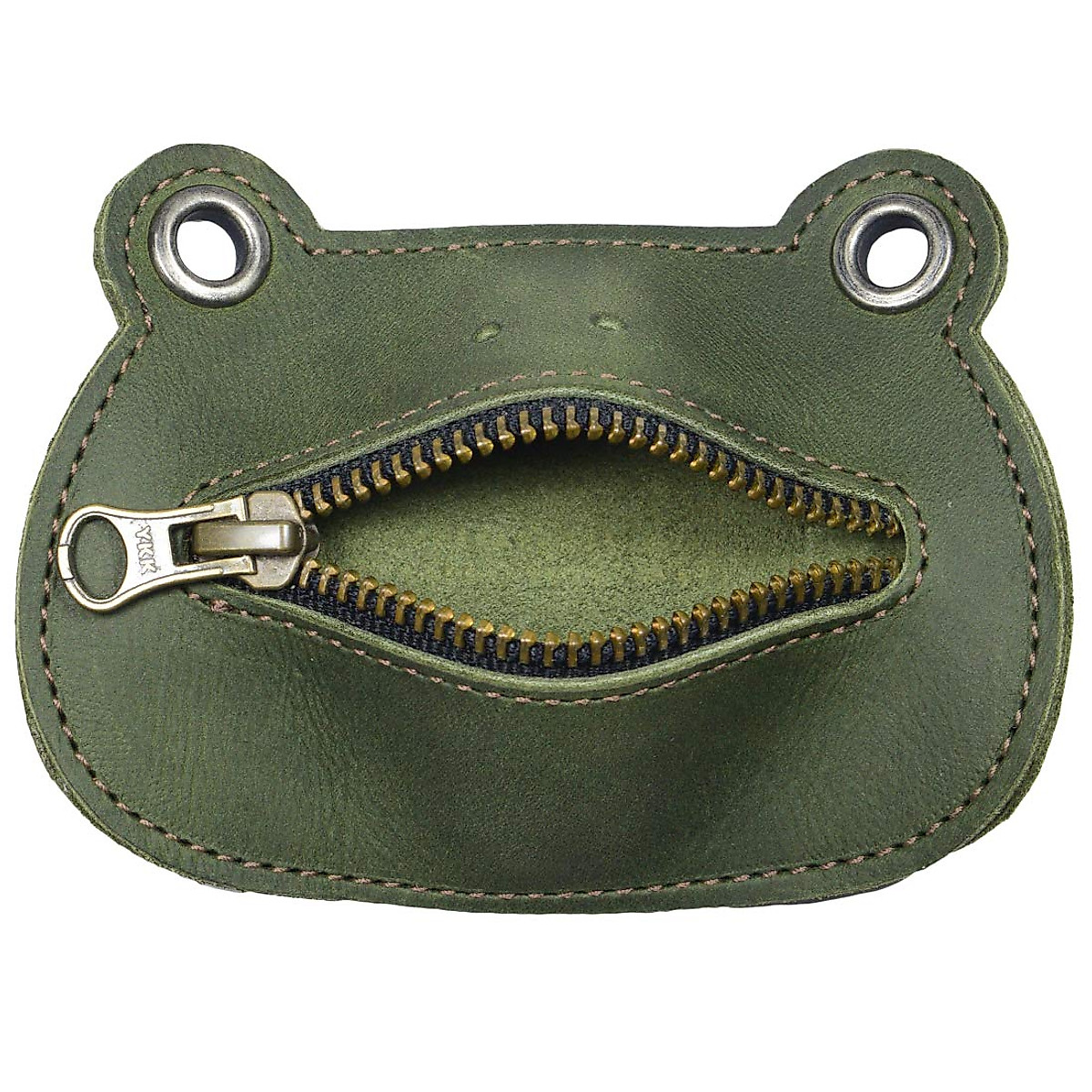 Hide & Drink, Leather Frog Wallet/Froggy Coin Pouch/Purse/Accessories/Holder/Cute Wallet, Handmade :: Dark Jade