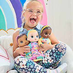 Baby Alive Soft ‘n Cute Doll, Black Hair, 11-Inch First Baby Doll Toy, Washable Soft Doll, Toddlers Kids 18 Months and Up, Teether Accessory