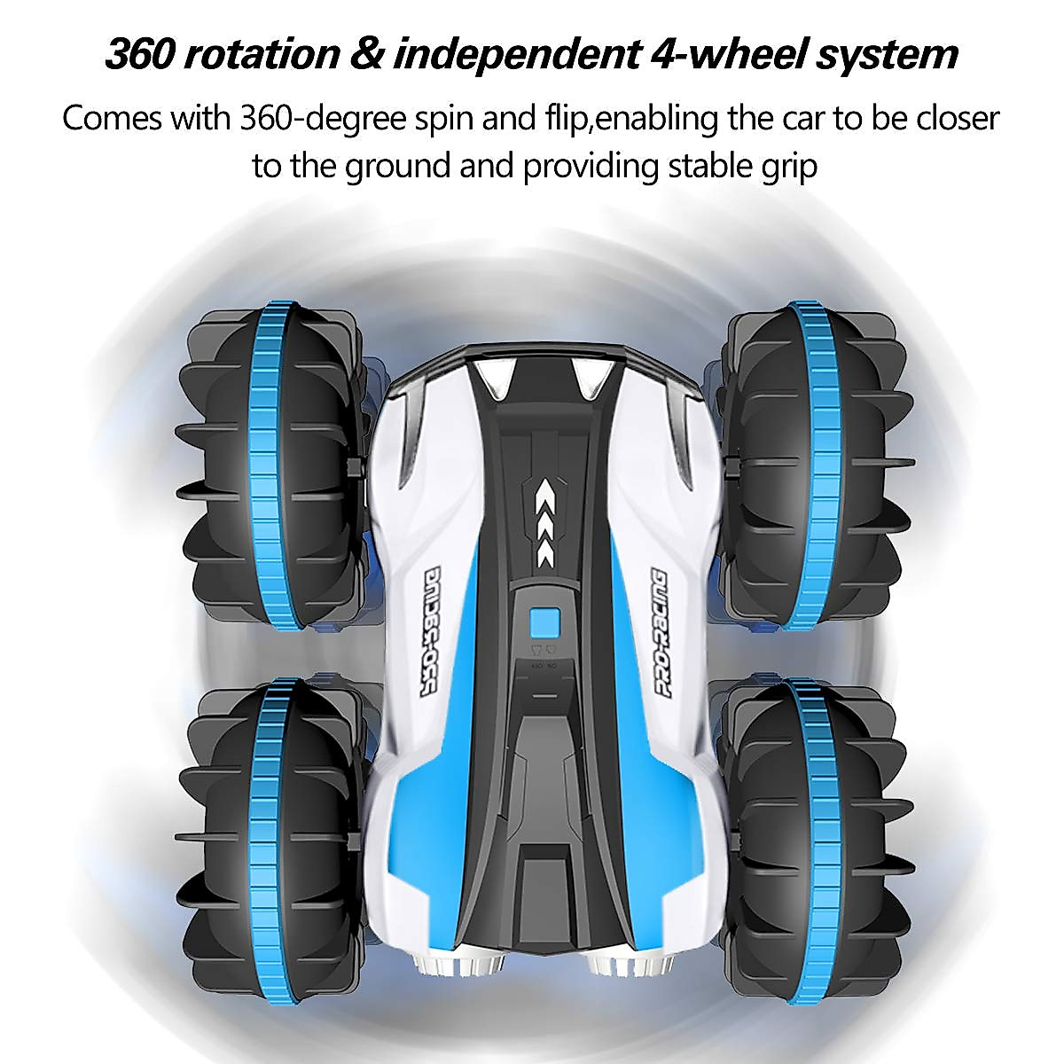 Toys for 6-12 Year Old Boys Amphibious Remote Control Car Boat for Kids 2.4Ghz RC Car Waterproof RC Monster Truck Stunt Car 1: 16 Remote Control Vehicle with Rotate 360 All Terrain Boys Girls Gifts