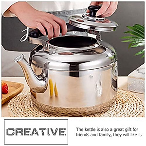 Whistling Tea Kettle Sound Water Kettle Stovetop Teapot Water Kettle Boiling Kettle Stainless Water Boiler for Gas Stove Stovetop 3L
