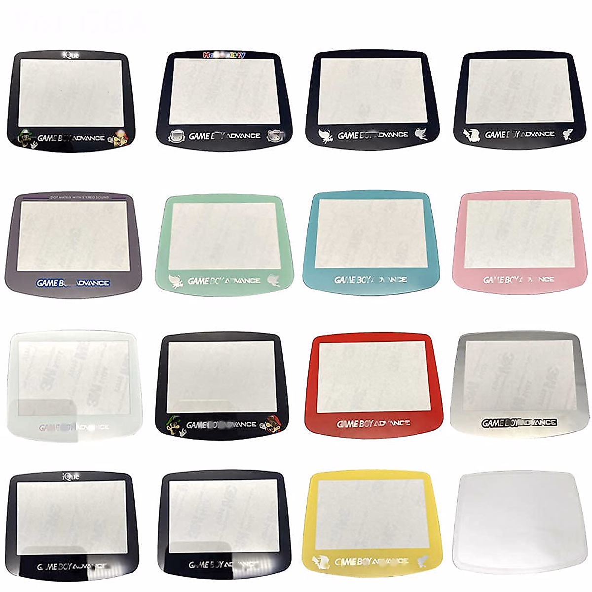 Glass Screen Lens Panel Case Cover Protector Part for Nintendo Game Boy Advance GBA (Silver)