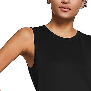 BALEAF Workout Tank Tops for Women Sleeveless Running Shirts Activewear Gym Yoga Tops Black Size L