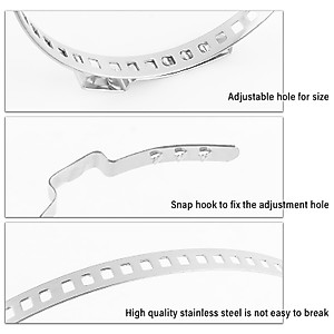10PCS CV Boot Clamps Kit,Stainless Steel CV Axle Boot Clamp Tool,Adjustable CV Boot Banding Tool for Car Accessories Replacement
