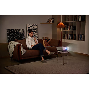 LG CineBeam UHD 4K Projector HU710PW - DLP Home Theater Smart Projector, White
