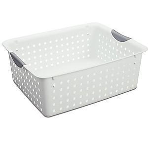 Sterilite Lg Wht Ultra Basket 16268006 Organizers Storage Kitchen 15 7/8 x 12 7/8 x 6 inches ; 1.1 pounds