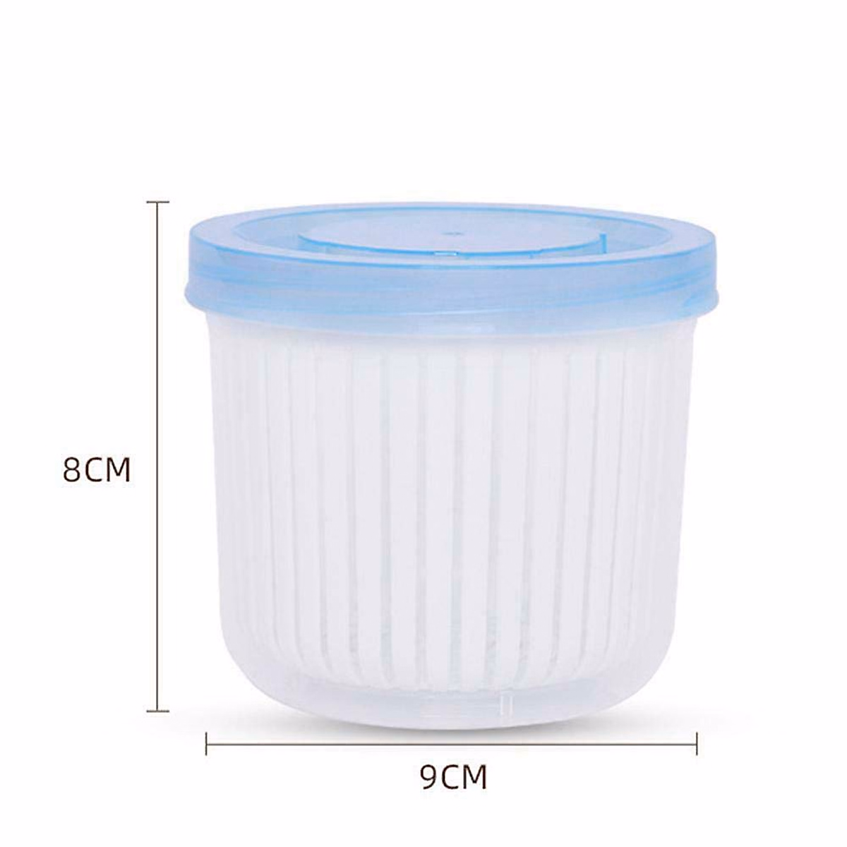 Double Layer Vegetables Sealed Keeper, Refrigerator Food Fresh Storage Box with Drain Basket, Used in Storing Fruits Vegetables