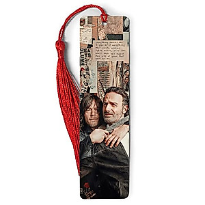 Bookmarks Metal Ruler The Bookography Walking Measure Dead Tassels Collage Bookworm for Markers Christmas Ornament Book Bibliophile Reading Gift Bookmark