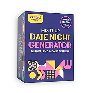 Date Night Ideas Generator Card Game - 100,000 Exciting Dinner Movie Challenges for Couples, Unique Gifts for Bridal Shower, Marriage, Newlywed, Ultimate Date Night for Adventure, Romance, Intimacy