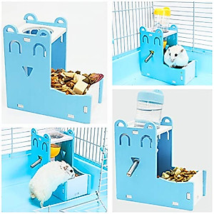 Yitokmc Hamster Water Bottle with Stand Holder Aquarium Cage Accessories Small Animal Pet Water Bottle for Hamster Hedgehog Mouse Gerbil Guinea Pig Bunny Rat Water Feeder Automatic Drinking Bottle