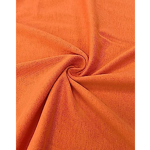 TELULYOO Womens Wildflower Oversized T Shirts Summer Tops Short Sleeve Crewneck Cute Shirts Graphic Tees with Pocket(Orange,XL)