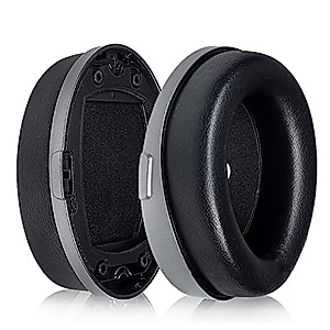 HyperX Earpads Replacement Protein Leather Ear Pads Cushions Cover Repair Parts Compatible with Kingston HyperX Cloud Orbit S-Gaming Headsets (Black with Buckle)