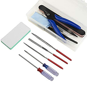 XINGYHENG 25Pcs Model Basic Tools Craft Set for Gundam Model Tools Kit with Plastic Box Model Assemble Car Hobby Model Building Repairing and Fixing DIY Craft Kit