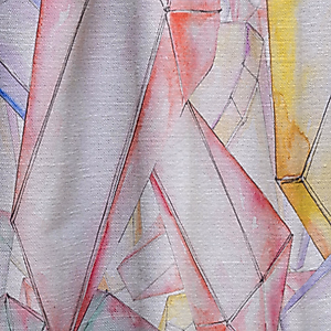 DesignQ Curtains 'Colorful Diamond Rock Jewelry Mineral' Curtains for Bedroom, Curtains for Living Room, Curtains & Drapes - Thermal Insulated - Single Panel-52x90