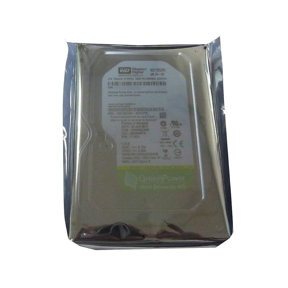 Western Digital AV-GP WD10EURX 1TB IntelliPower 64MB Cache SATA 6Gb/s 3.5in Internal Hard Drive (for Surveillance) - 2 Years Warranty (Renewed)