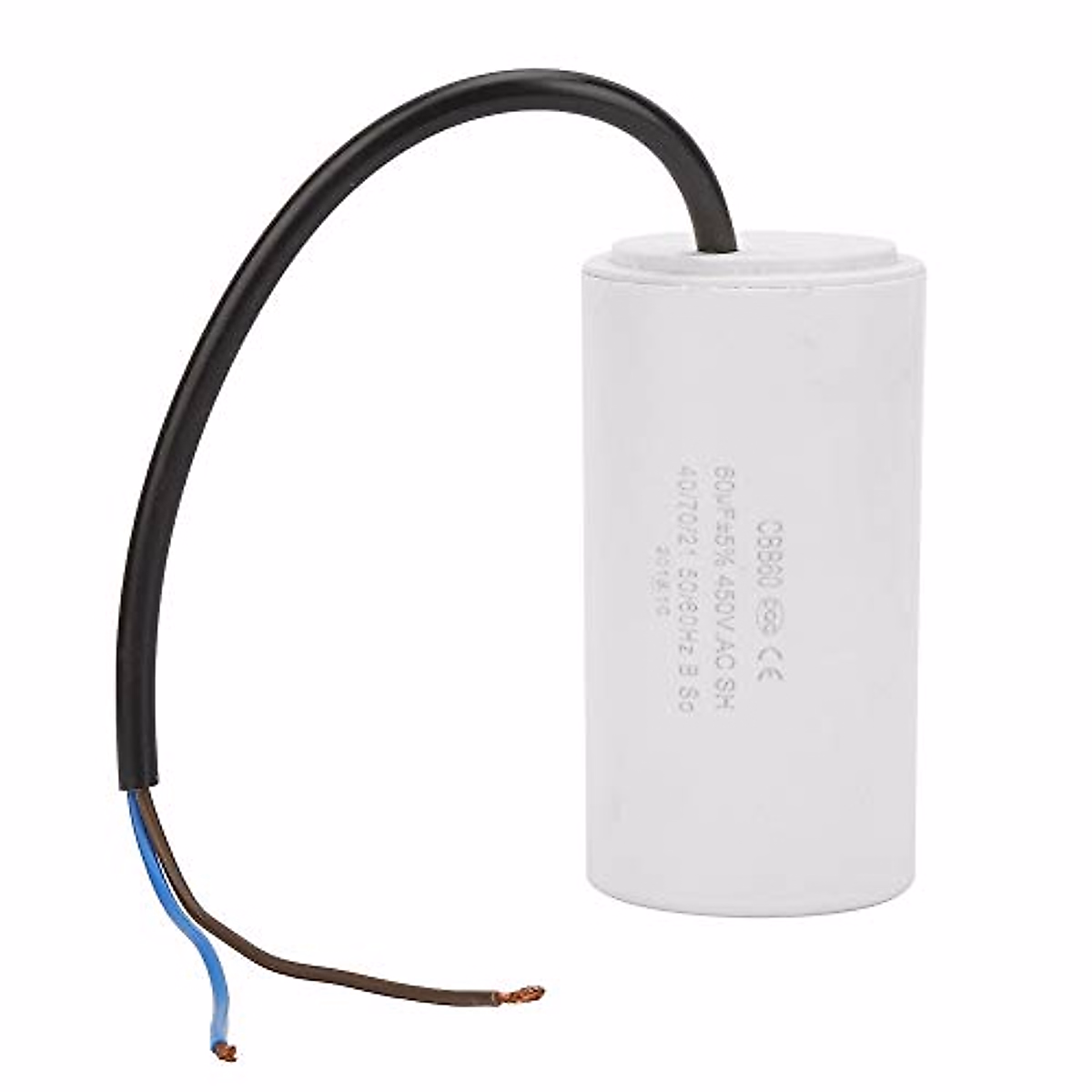 60uf CBB60 Capacitor, Eco-Friendly Motor Running Capacitor 450V ESR 0.2 for Household Electric Appliance, CBB60 Run Capacitor