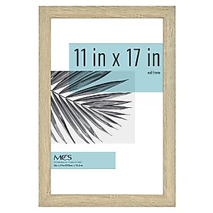 MCS Studio Gallery 11x17 Picture Frame Natural Woodgrain, Rectangle Photo Frame for Photos, Posters & Art Prints (1-Pack)
