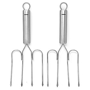 Norpro 2-Piece Stainless Steel Turkey Lifter Tenderizer