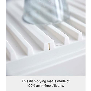 Yamazaki Home Tower Foldable Drainer Tray – Kitchen Dish Drying Mat