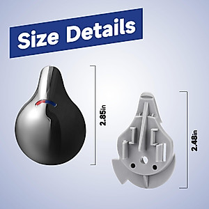 RP28595 Shower Handle Replacement Parts Temperature Control Knob for Delta Faucet Temperature Knob and Cover, Replacement Parts for Delta Shower