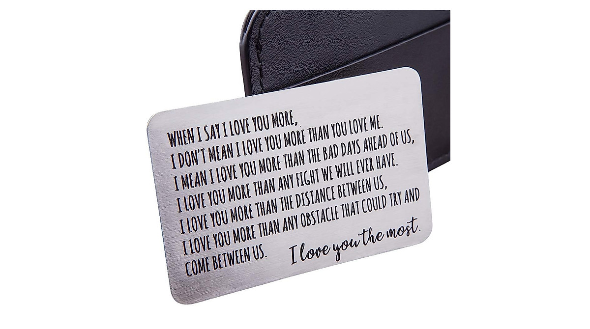 Personalized Wallet Insert Gifts for Him & Her